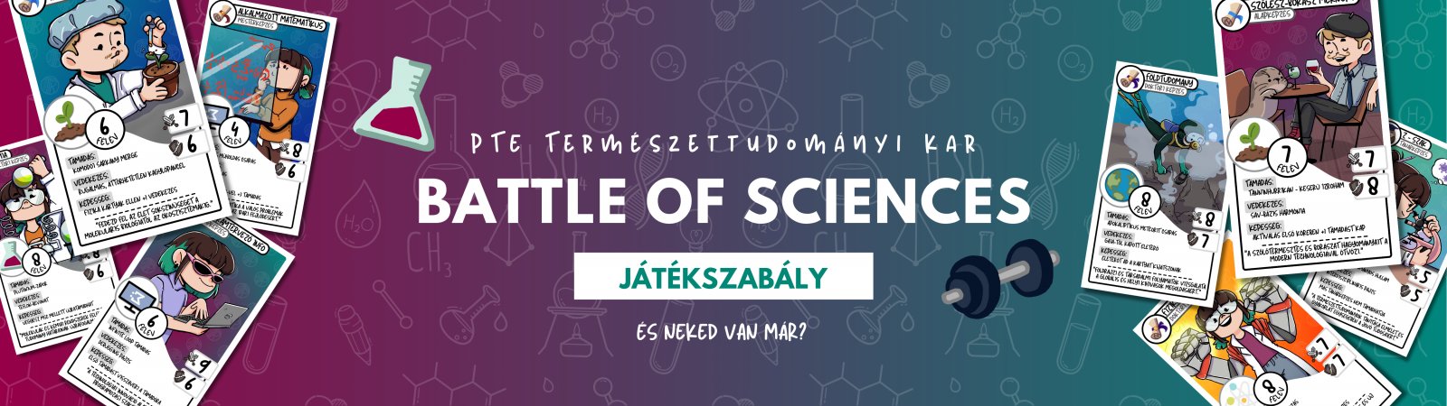 Kártyajáték - Battle of Sciences | Felvételizők | PTE TTK